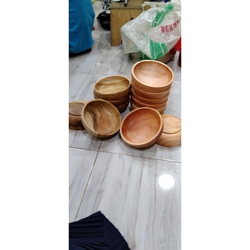 Jual Mangkuk Kayu / Mangkok Kayu / Mangkok Masker/Mangkok Salad/ Wooden ...
