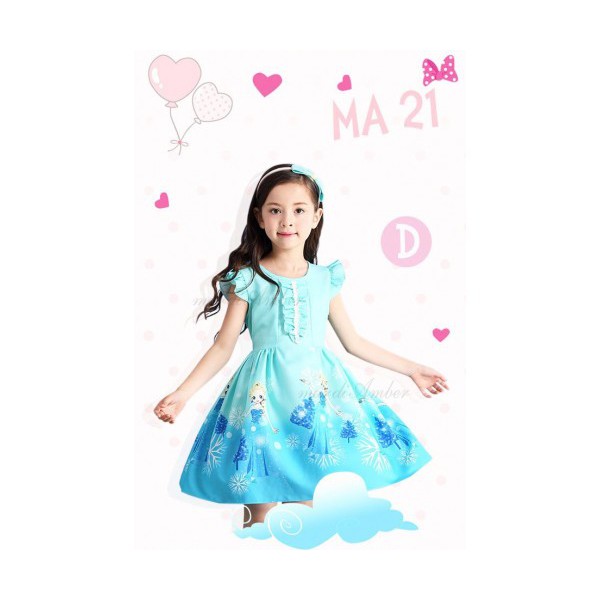 Jual DRESS ANAK ELSA FROZEN MA 21 D | Shopee Indonesia