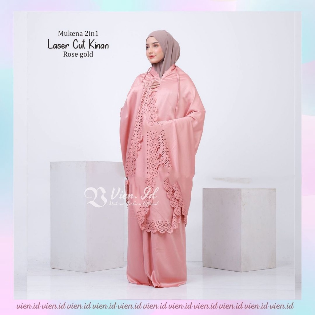 Jual vien.id - mukena dewasa 2 in 1 satin silk premium adem model ...
