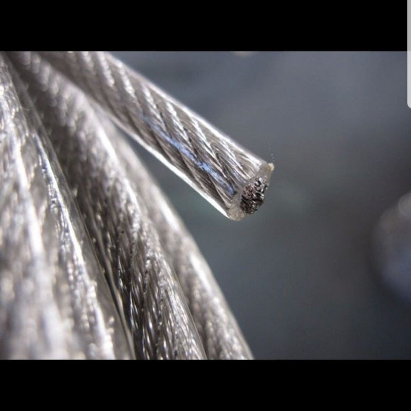 Jual 4MM 4 MM KAWAT SELING SLING GALVANIS LAPIS PLASTIK PVC WIRE ROPE ...