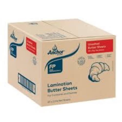 Jual Anchor Lamination Unsalted Butter Lactic Sheet 1 Kg | Shopee Indonesia