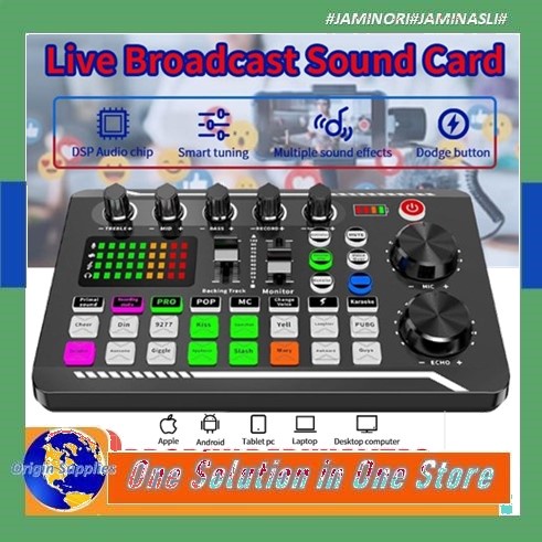 Jual Sound Card Microphone Sound Audio Interface Mixer Sound Card ...