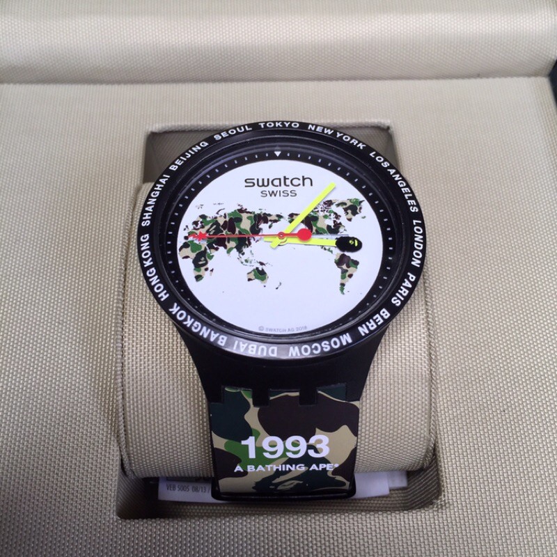Jual Swatch X Bape Big Bold Preloved Original | Shopee Indonesia
