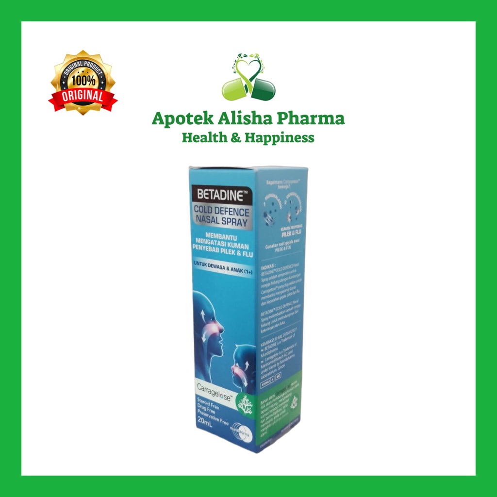 Jual BETADINE Cold Defence Nasal Spray - Betadine Semprot Hidung/Alergi ...
