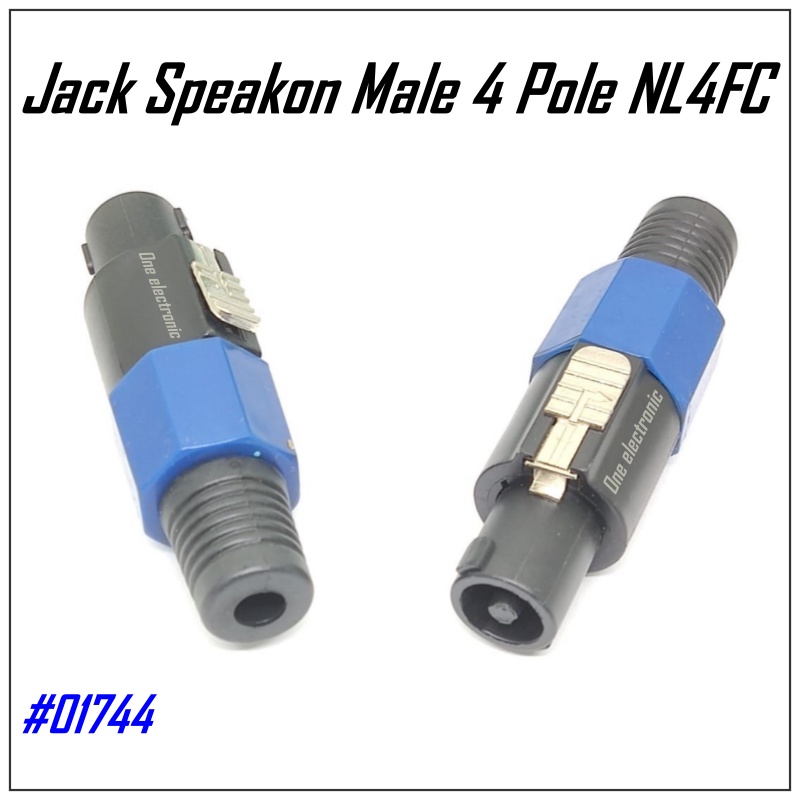 Jual Jack Speakon Cover Male 4 Pole NL4FC Sambungan Connector Audio 4 ...