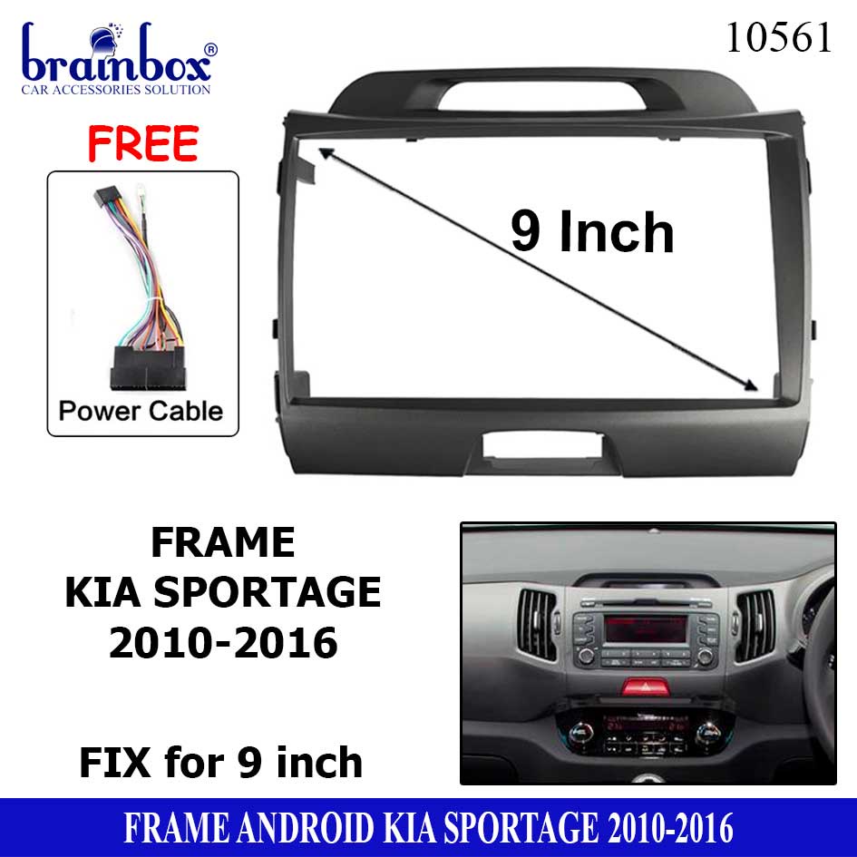 Jual Frame Head Unit Kia Sportage 2010-2016 9 Inch Bingkai Android ...