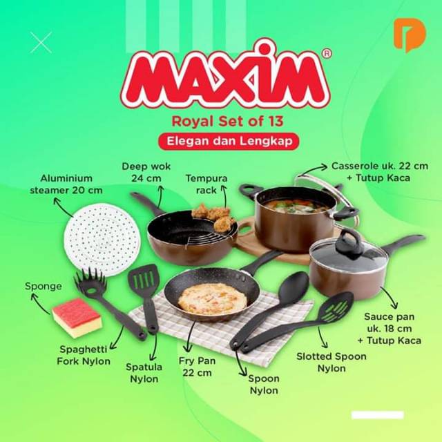 Jual Teflon Maxim Royal Set | Shopee Indonesia