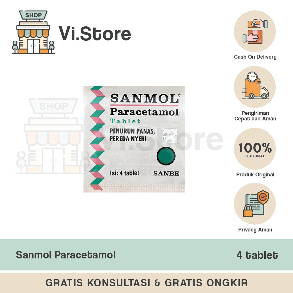 Jual Sanmol Paracetamol Tablet/ Sanmol Paracetamol Tablet Forte ...