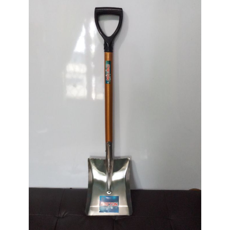 Jual Sekop Rata Stainless Gagang kayu CRICTON / Sekop Pasir gagang kayu ...