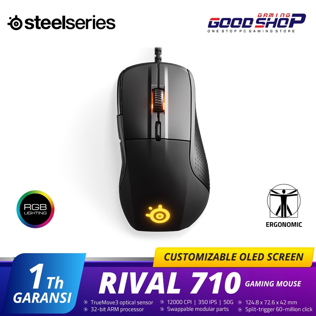 Jual SteelSeries Rival 710 - Gaming Mouse | Shopee Indonesia