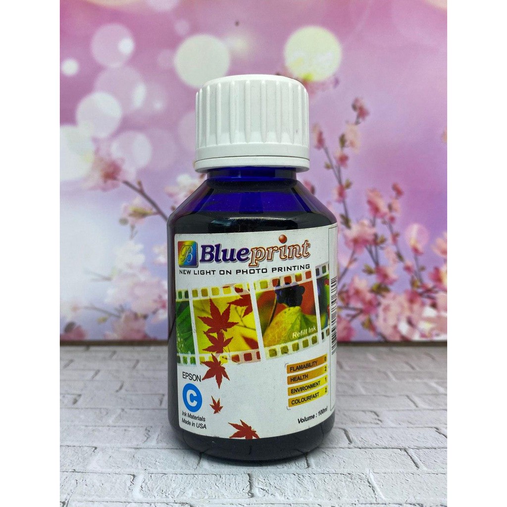 Jual Tinta Warna Biru V 100 ml - Merk Blueprint Epson | Shopee Indonesia