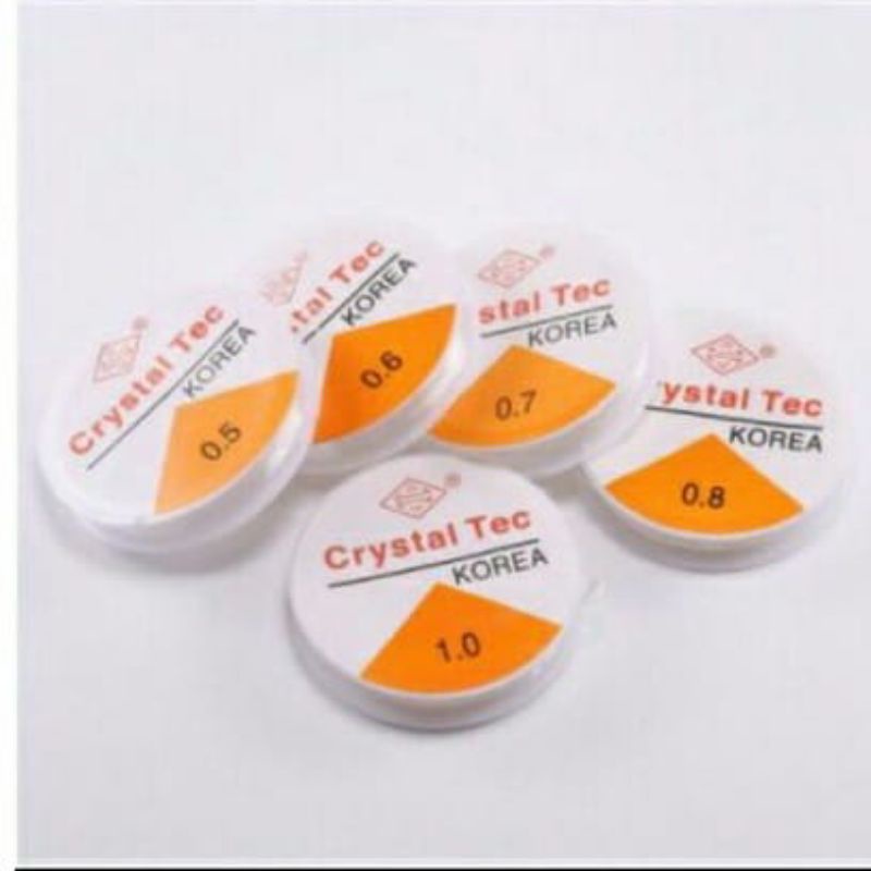 Jual SENAR KARET CRYSTAL TEC KOREA TASIK Gelang bening elastis ( bahan ...