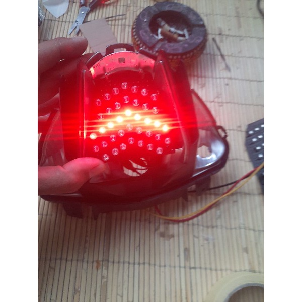 Jual stoplamp running MIo m3/mio s & beat carbu 8 mode otomatis.rem ...