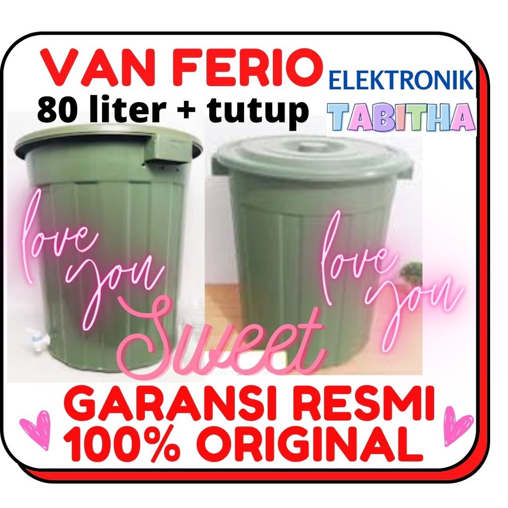 Jual Ember Plastik Besar 40 Liter / 70 Liter / 80 Liter TABITHA KHUSUS GOJEK BANDUNG | Shopee ...