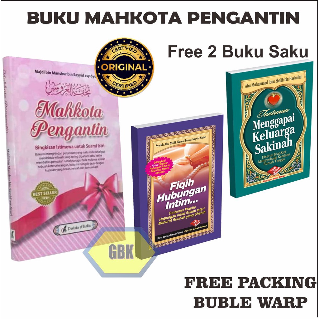 Jual Buku Mahkota Pengantin Pustaka At-Tazkia Bonus Fikih Hubungan ...