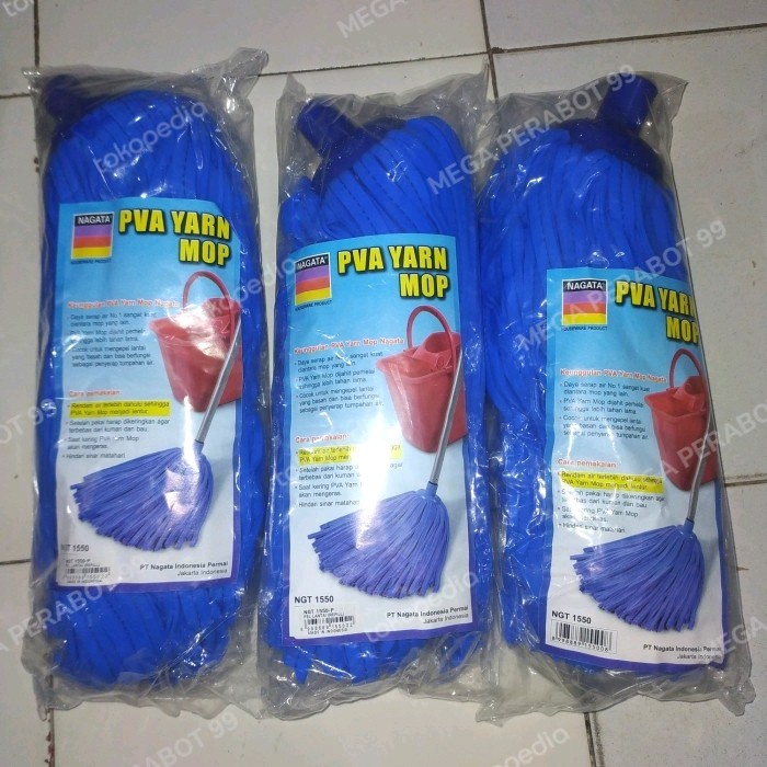 Jual KAIN PEL NAGATA PVA KANEBO YARN MOP 1550 (REFILL ONLY) | Shopee ...