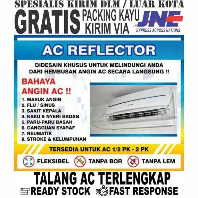 Jual Talang Ac/Ac Reflektor/Penahan Angin Ac (1/2Pk-3/4Pk 80Cm) Paket ...