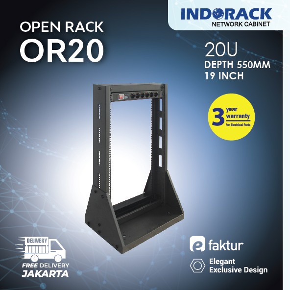 Jual OR20 Open Rack INDORACK OR20 Rak Server 20U | Shopee Indonesia