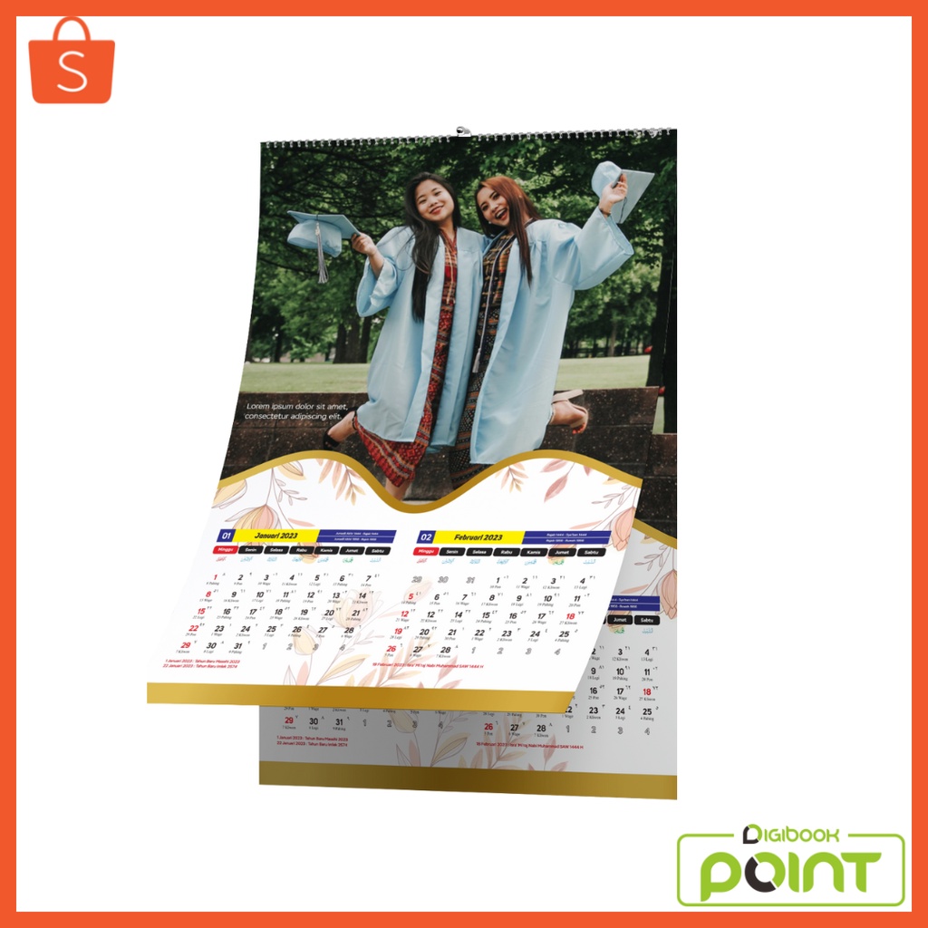 Jual Kalender Offset / Jumbo Finishing Klem Seng Ukuran 46 x 64 cm ...