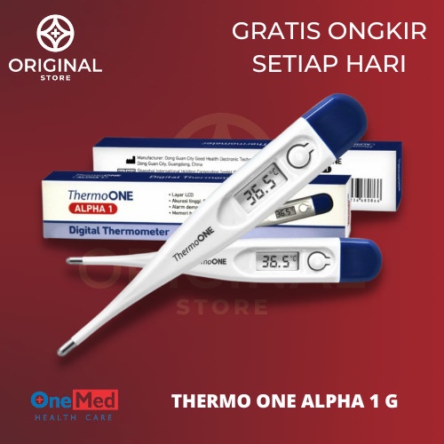 Jual Termometer Thermoone Alat Pengukur Suhu Tubuh Ketiak Digital Alpha ...
