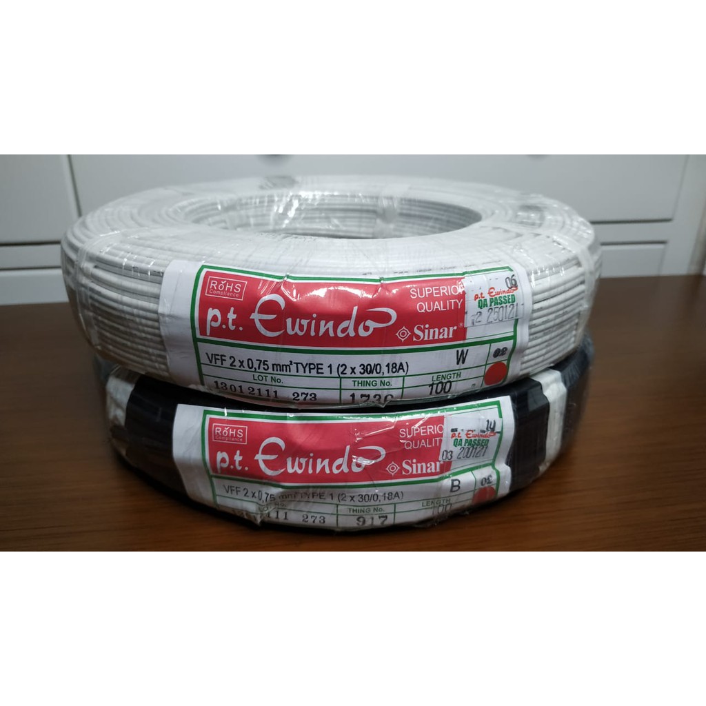 Jual KABEL LISTRIK 2 x 30 KABEL MURAH GROSIR KABEL KABEL SINAR TR 2x30 KABEL EWINDO | Shopee ...
