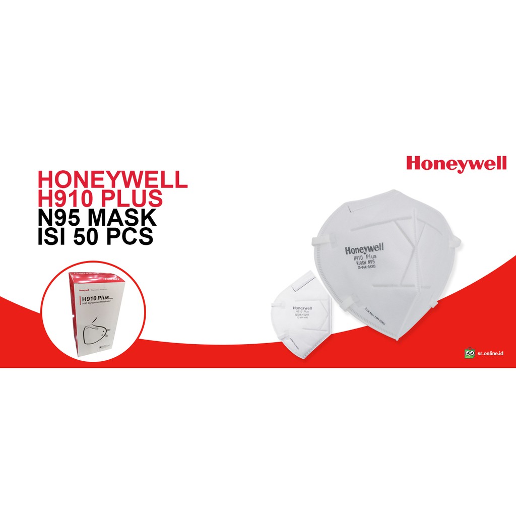Jual HONEYWELL H910 PLUS - N95 MASK ISI 50 PCS / PER BOX | Shopee Indonesia