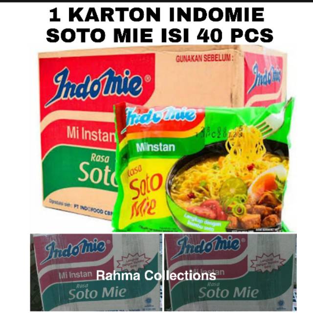 Jual INDOMIE - Mie Instan Rasa Soto Mie Carton 70gr x 40pcs | Shopee ...