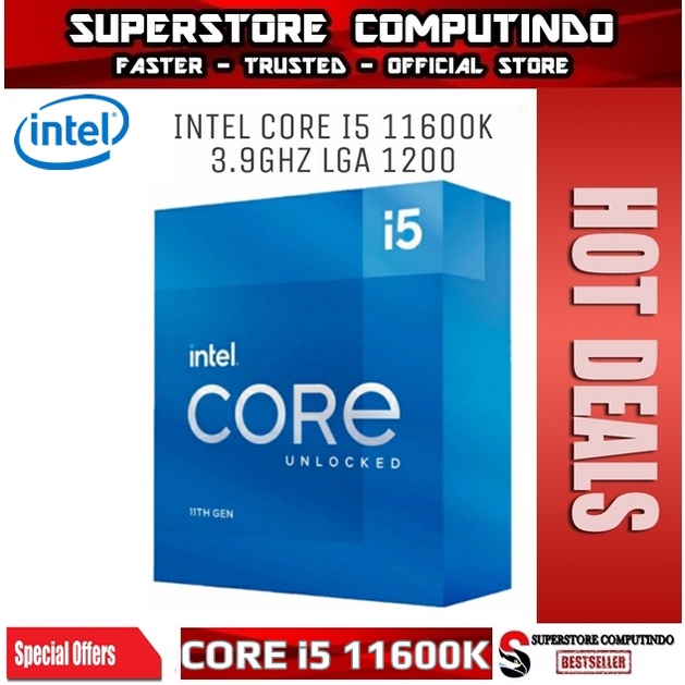 Jual Processor Intel Core i5 11600K Box Rocket Lake Socket LGA 1200 ...