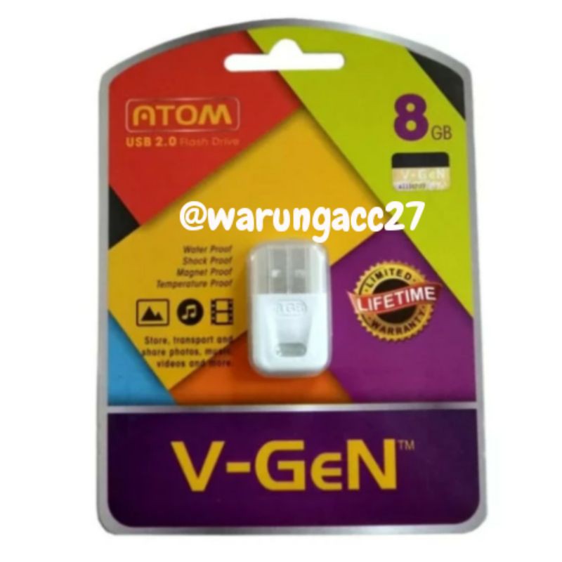 Jual FLASH DISK VGEN ATOM 8 GB ORIGINAL | Shopee Indonesia