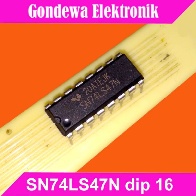Jual SN74LS47N SN74LS47 74LS47 dip 16 pin | Shopee Indonesia