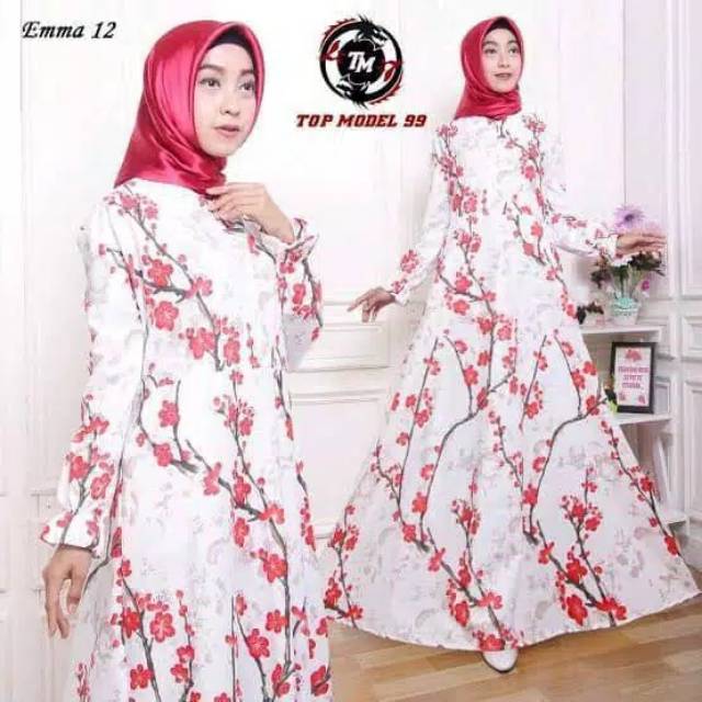 Jual GAMIS MURAH MODEL BUNGA2 (BUSUI:SLETING DEPAN) | Shopee Indonesia