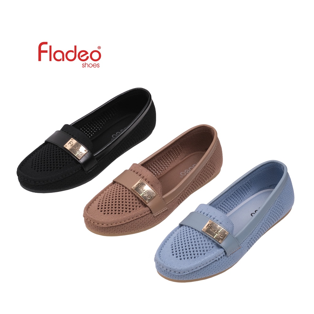 Jual Fladeo I22/LSM279-1BG/Sepatu Moccasin Rajut Slip On Wanita ...