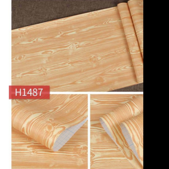 Jual wallpaper sticker motif kayu H1487 | Shopee Indonesia