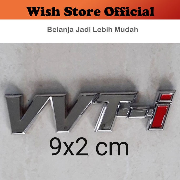 Jual [PCS] Emblem / Car Logo / Sticker / Lambang Mobil VVti VVT-i Besar Innova Fortuner Hilux ...