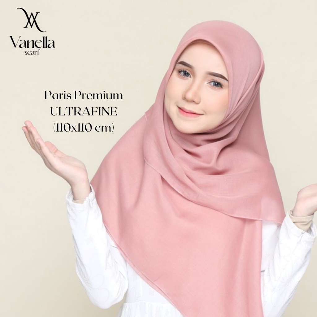 Jual Paris Premium ULTRAFINE hijab segi empat voal tidak letoy tidak nerawang | Shopee Indonesia