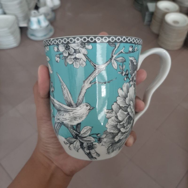 Jual ADELAIDE MUG GELAS KERAMIK HIAS SANGO CANTIK VINTAGE BLUE | Shopee ...