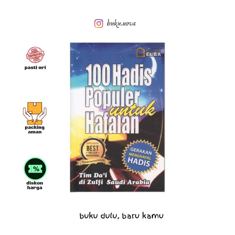 Jual Buku 100 Hadis Populer Untuk Hafalan : Gerakan Menghafal Hadis | Shopee Indonesia