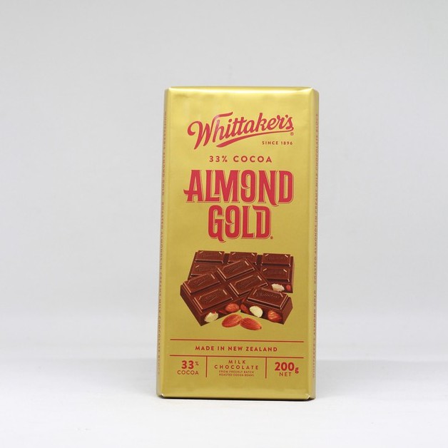 Jual Whittakers Almond Gold Bar 200Gr | Shopee Indonesia