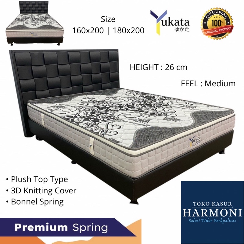 Jual Yukata Premium SpringBed Plush Top Type - Tinggi/Tebal 26 cm ...