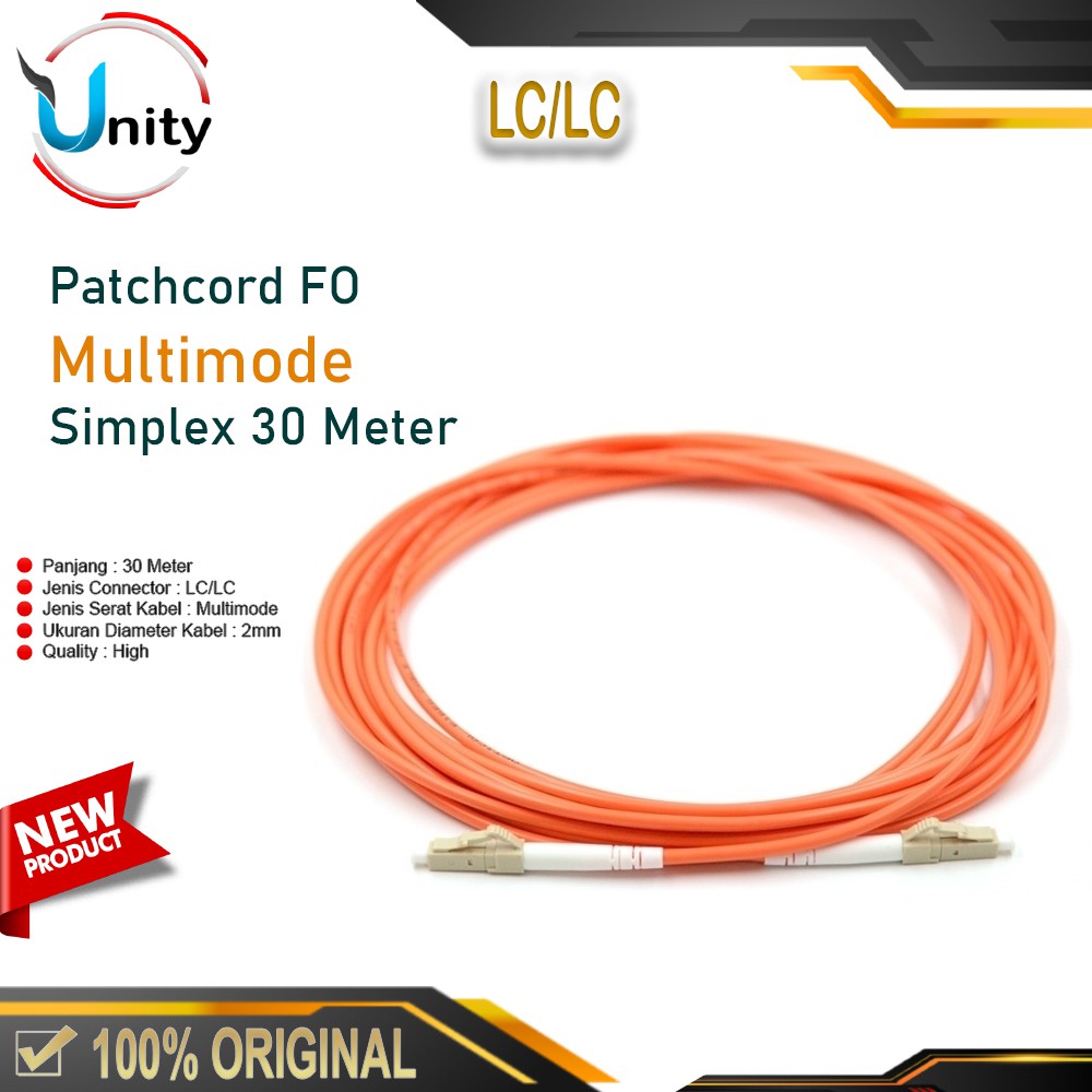 Jual Patchcord LC LC 30 Meter Multimode Simplex Fiber Optic 30M Patch Cord | Shopee Indonesia
