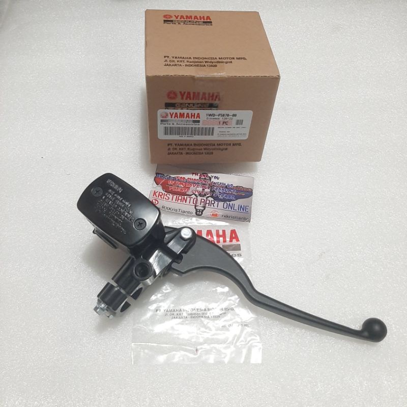 Jual master rem assy dan handel handle rem depan hitam yamaha R25 MT25 ...