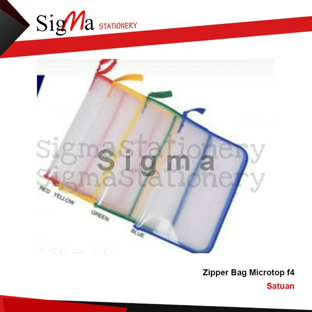 Jual Zipper Bag / Map Resleting MICROTOP Folio F4 Satuan | Shopee Indonesia