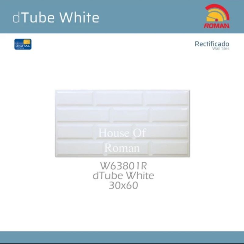Jual Roman Keramik dTube Series 60x30 (Wall Tile)/ Roman Keramik ...