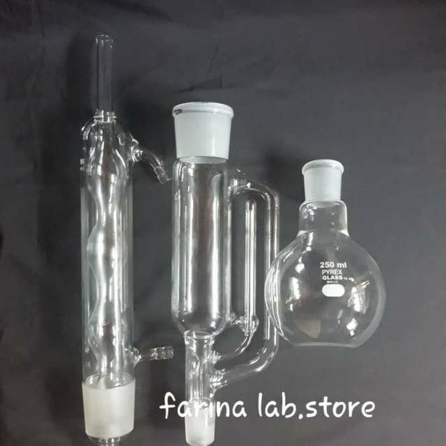 Jual Soxhlet Set 100ml dengan Labu 125ml Pyrex | Shopee Indonesia