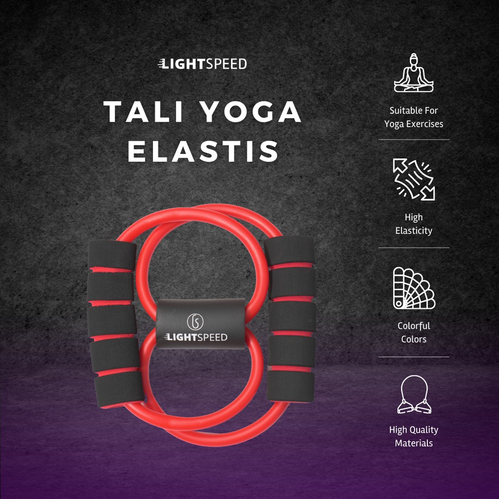 Jual LIGHTSPEED Tali Elastis Yoga Alat Olah Raga Elastic Band Fitness ...
