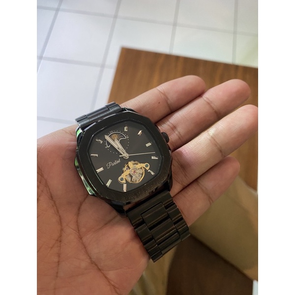 Jual jam parlent force steel black | Shopee Indonesia