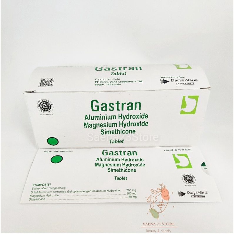 Jual GASTRAN Tablet Kunyah 1 Strip 10 Tab untuk Maag / Asam Lambung ...