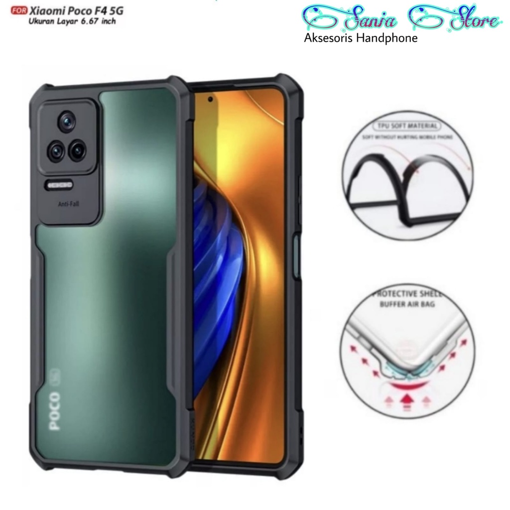 Jual Case XIAOMI POCO F4 5G Casing Shockproof Transparan Camera ...