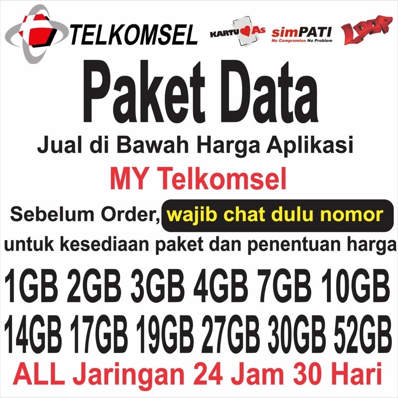 Jual PAKET DATA TELKOMSEL | Shopee Indonesia