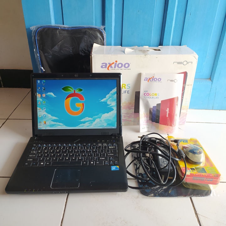Jual Axioo Neon MLC Fullset Lengkap Intel RAM 2GB HDD 500GB Netbook ...